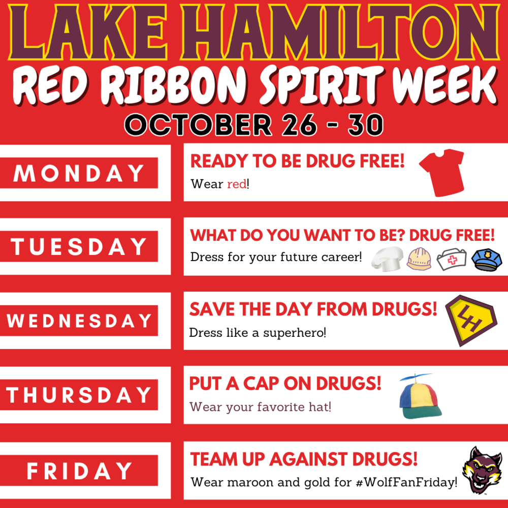 Drug Free Spirit Week | Lake Hamilton High School